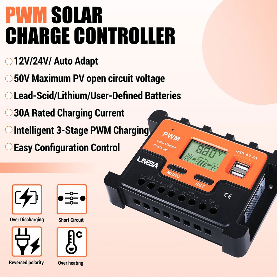 400W 200W 100W 12V Flexible Solar Panel Kit w/Controller for RV Camping ...