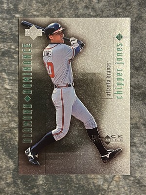 1999 Upper Deck Black Diamond Diamond Dominance /1500 Chipper Jones # ...