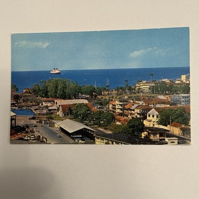 Martinique The Savannah, Fleming Bay and S/S "FRANCE Postcard UNP VTG ...