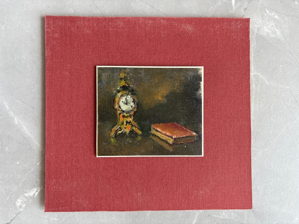 Per JUST (XX-XXI), Still Life, Clock, Book Antique Drawing Original ...