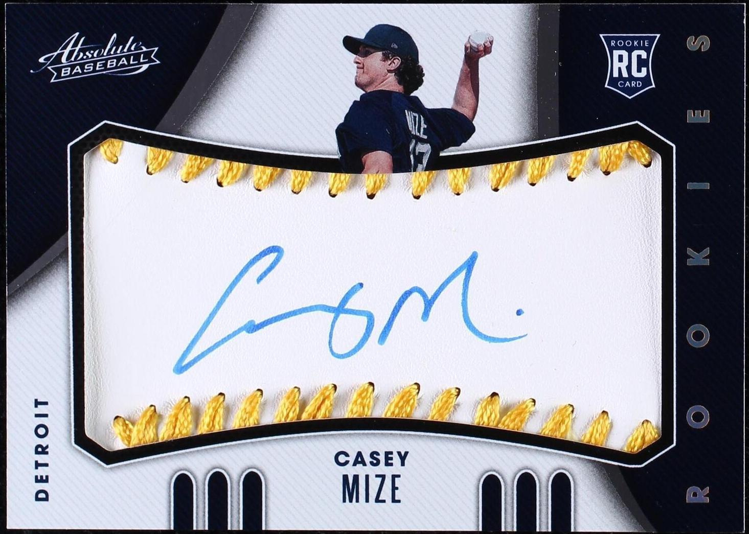2021 Panini Absolute - Rookie Baseball Material Signatures Casey Mize ...