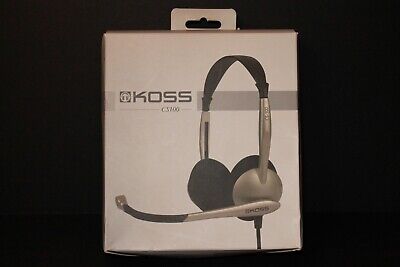 Koss CS100 Speech Recognition Noise-Cancellation Headband Headset - 3 ...