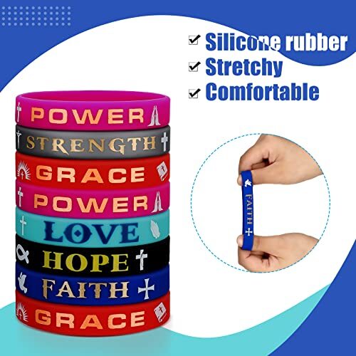 Inspirational Bible Verses Religious Christian Silicone Rubber ...