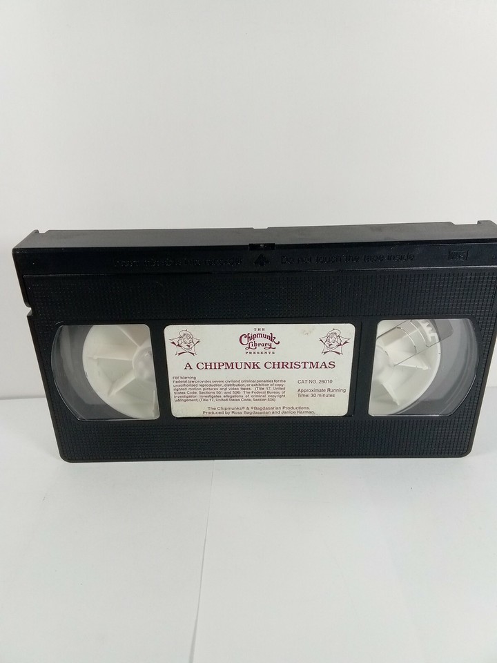 The Chipmunk Library A Chipmunk Christmas VHS RARE HTF | eBay