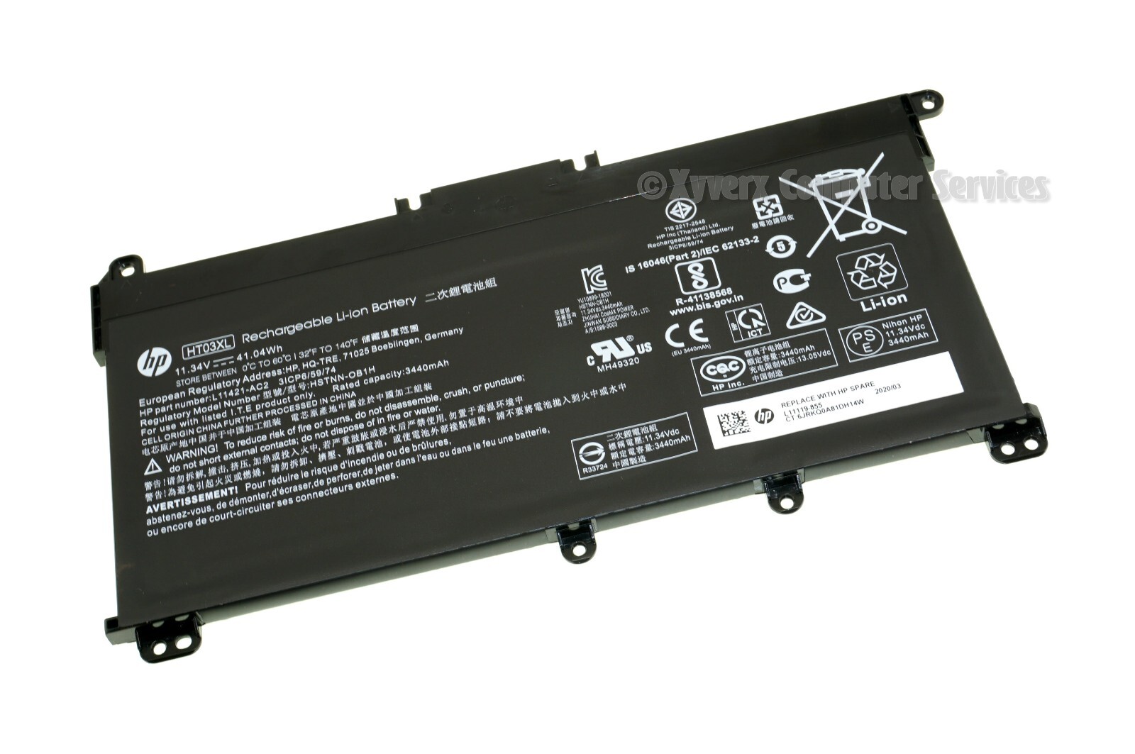 L11119-855 HT03XL GENUINE HP BATTERY 11.34V 15-DW0083WM (A)(DD114) | eBay