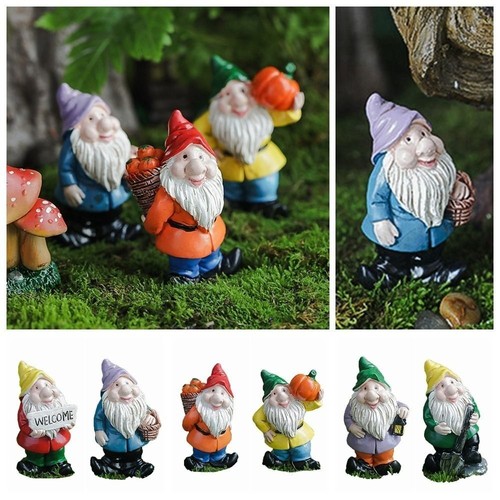 Desktop Decoration Miniature Dwarfs Statue Cartoon Gnomes Statuette ...
