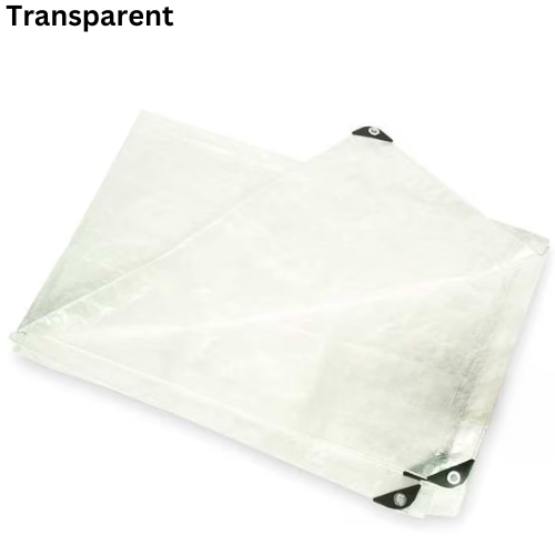 Clear Polyethylene Tarp 10' x 12' Cut Size Transparent Waterproof Heat ...