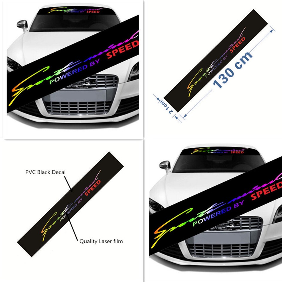 Windshield Decal Sticker Colorful Reflective Graphics Car Window ...