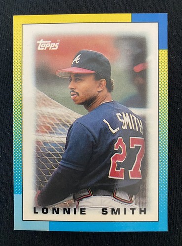 1990 Topps Mini Lonnie Smith - Atlanta Braves | eBay