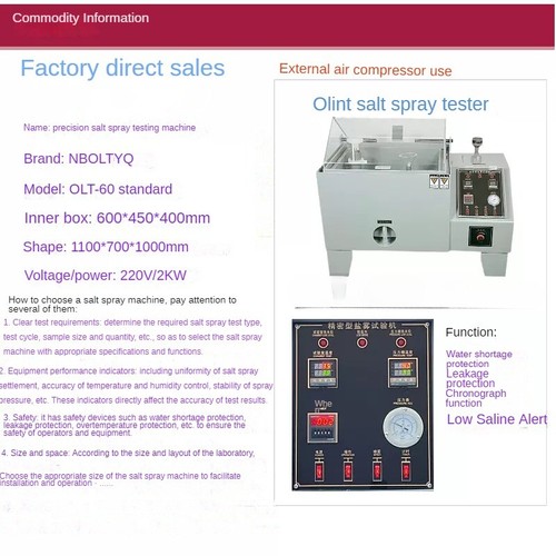 Salt Spray Tester Neutral Salt Spray Test Chamber Plating Corrosion ...