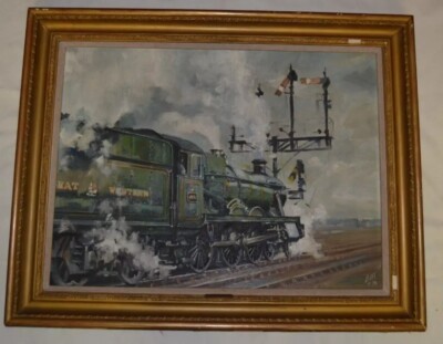 David Luckhurst Original large signed oil painting Great Western Steam ...