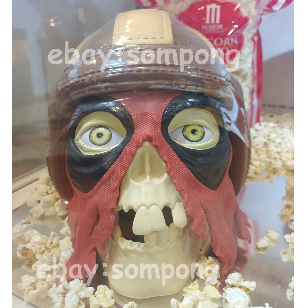 Deadpool Wolverine Marvel Bucket Popcorn Headpool Movie Cinema 2024 ...