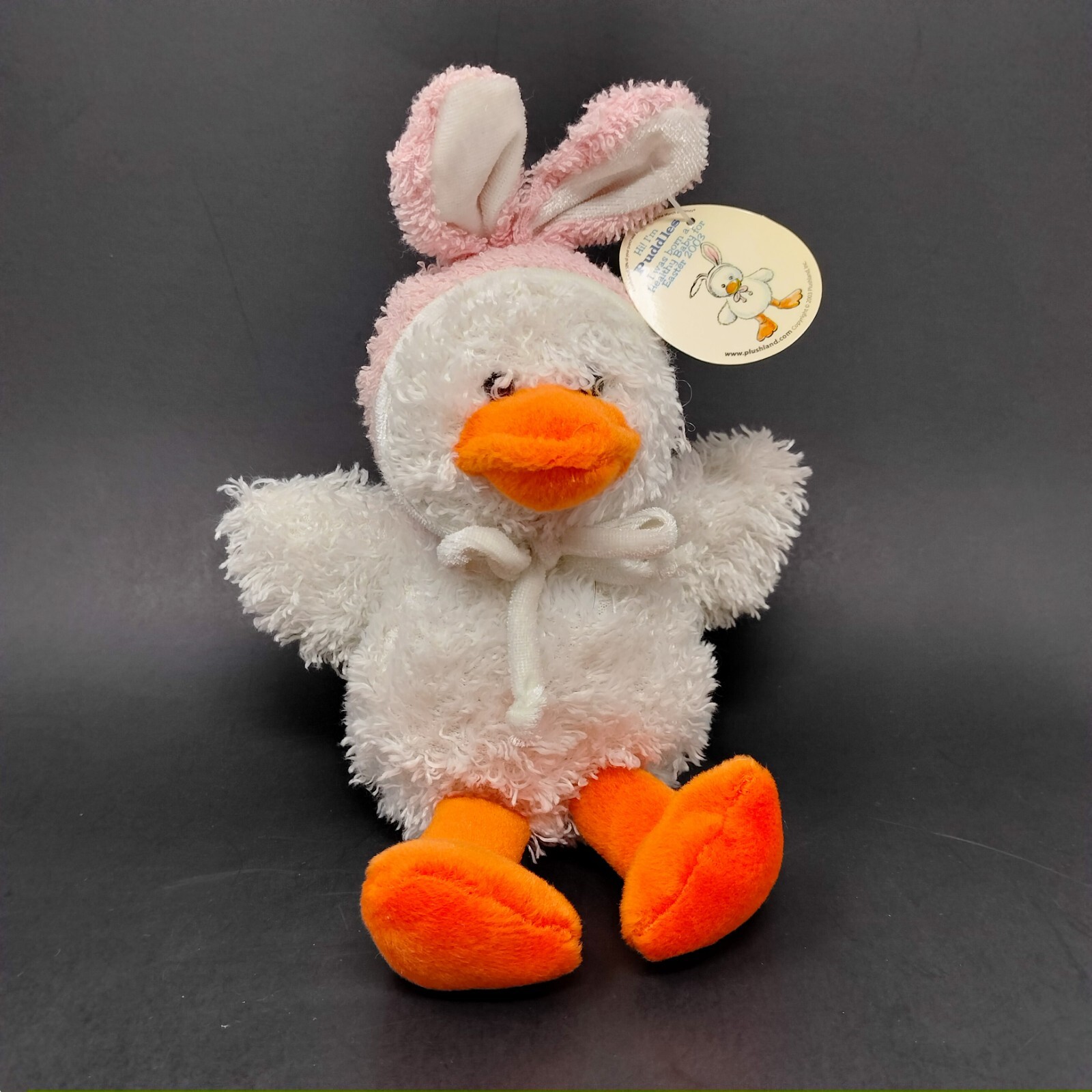 Plushland Bean Bag Plush Puddles Easter 2003 March of Dimes 8" Duck ...