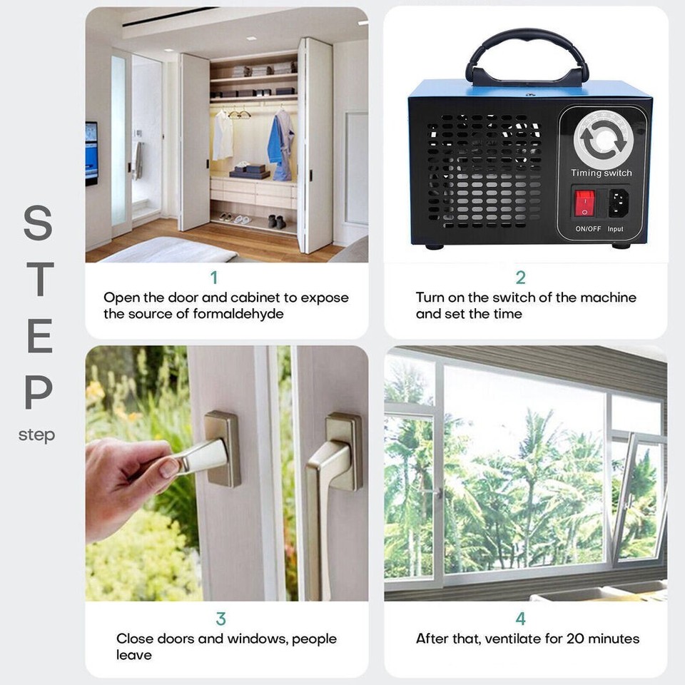 Commercial Ozone Generator Machine Industrial Pro Air Purifier Ionizer ...