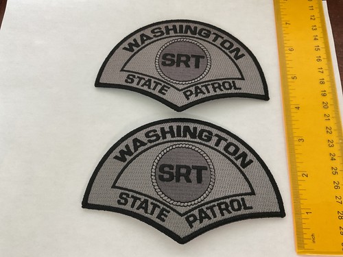 Washington State Patrol SRT collectors Full size patch set 2 pieces all ...