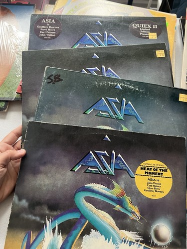 ASIA - Lot Of 4 Versions! Self Titled Vinyl - 1982 GEFFEN - Rare! | eBay