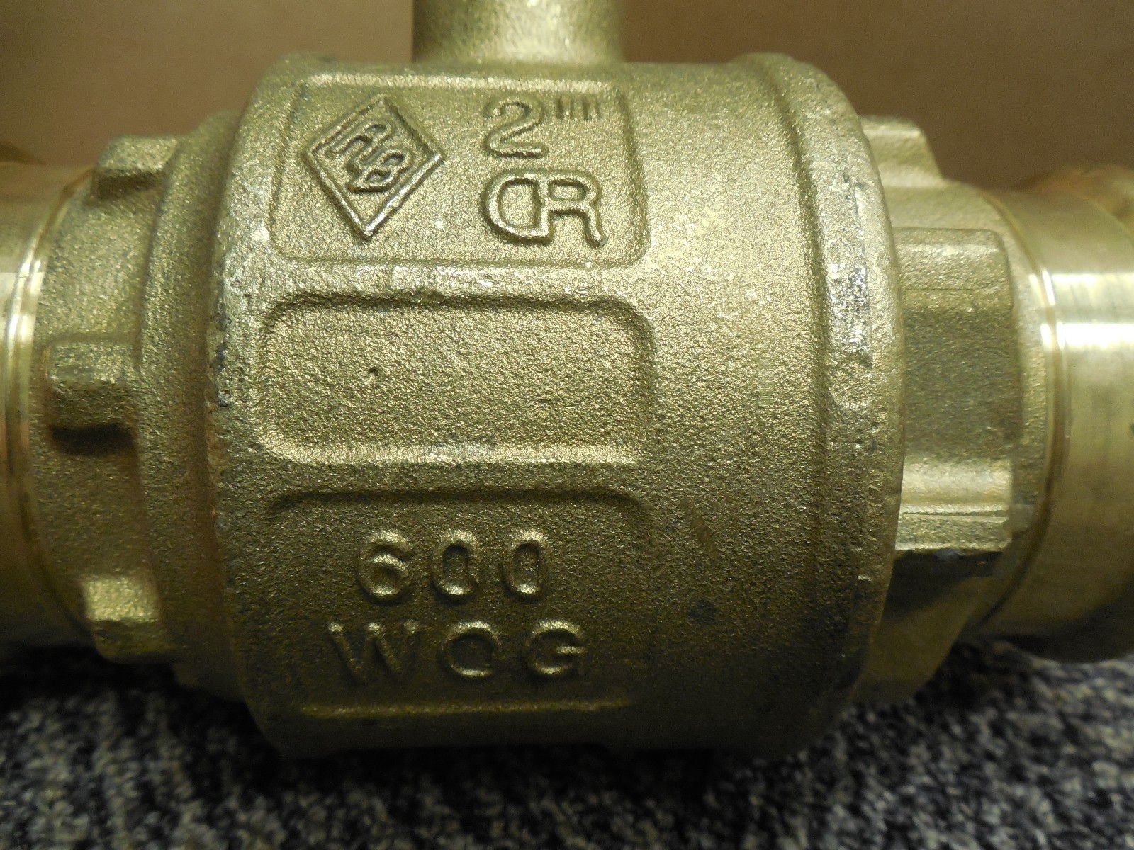 RB EURO-PRESS 54dr 2" LONG STEM brass WATER BALL VALVE 600WOG CW602N ...