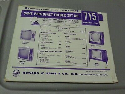 SAMS PHOTOFACT FOLDER SET NO.715 | eBay
