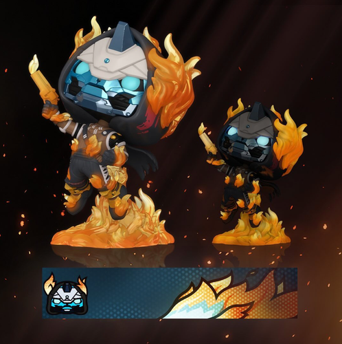 Funko Pop! Destiny 2 Cayde-6 Glow Figure Statue #962 + "My Serious Face ...