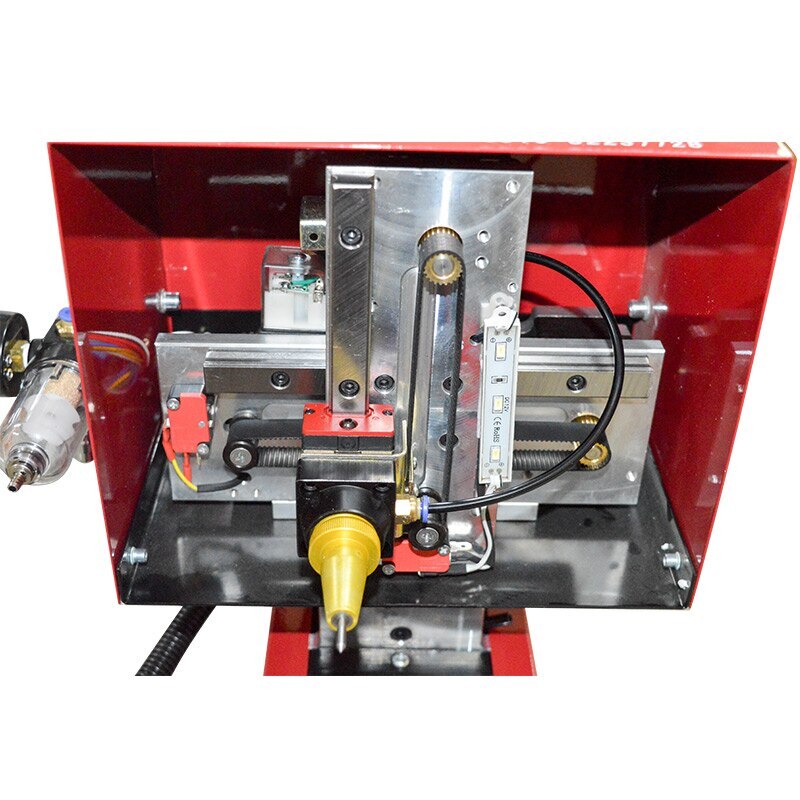 170 * 110mm Desktop Car Nameplate Marking Machine Metal Parts Engraving ...