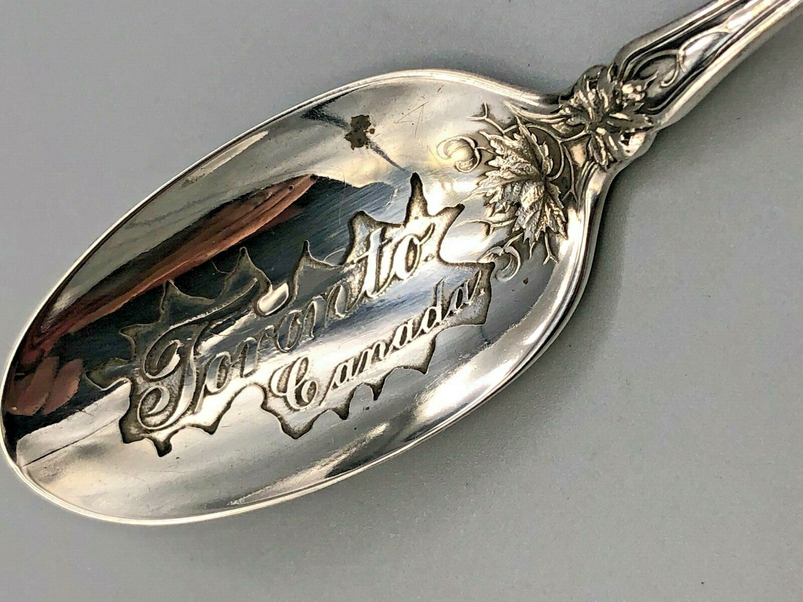 Toronto Canada Sterling Silver Souvenir Spoon 6" on Edgewood Spoon | eBay