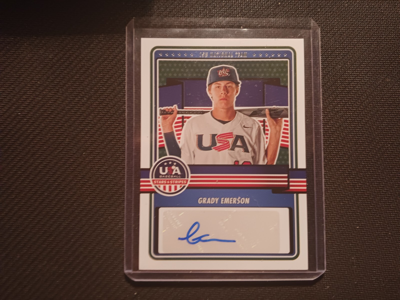 2023 panini stars and stripes Grady Emerson Autographed Card #15U-GE n2 ...