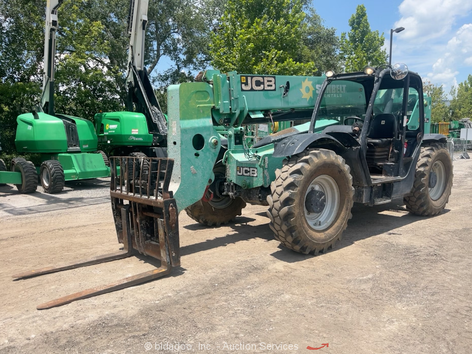 2016 JCB 507-42 42' 7,000 lbs Telescopic Reach Forklift Telehandler ...