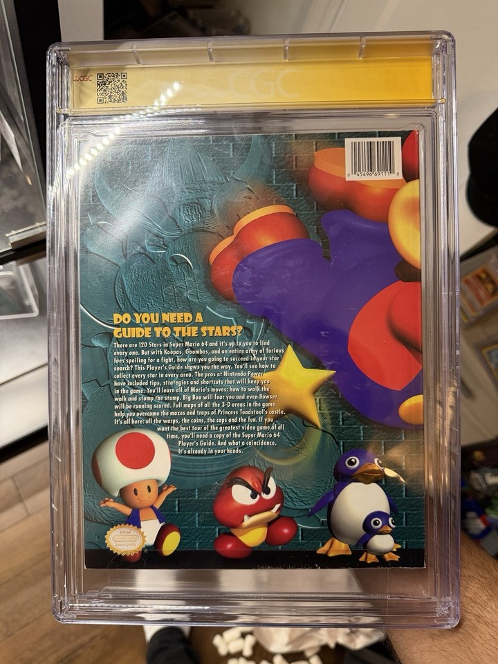 Super Mario 64 Official Nintendo Player's Guide N64 CGC Signed Charles ...