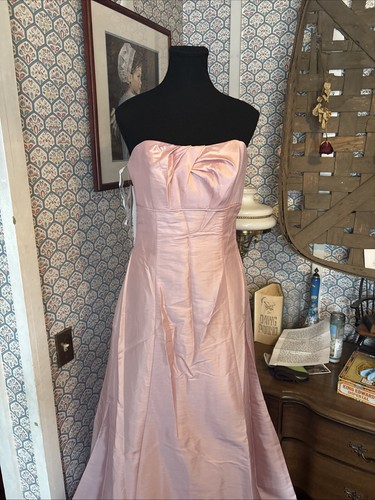 Pink Alfred Angelo Bridesmaids/Prom/Evening Gown Dress Sz 10 Petticoat ...
