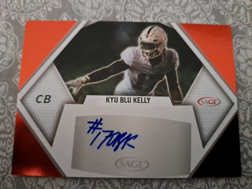 Kyu Blu Kelly - 2023 Sage Football Low Series Red Rookie Autograph | eBay