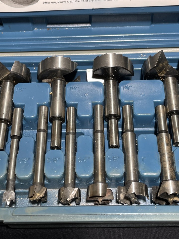 ROCKLER 16-Piece Precision Forstner Bit --Set in Case --1/4"-2 1/8" | eBay