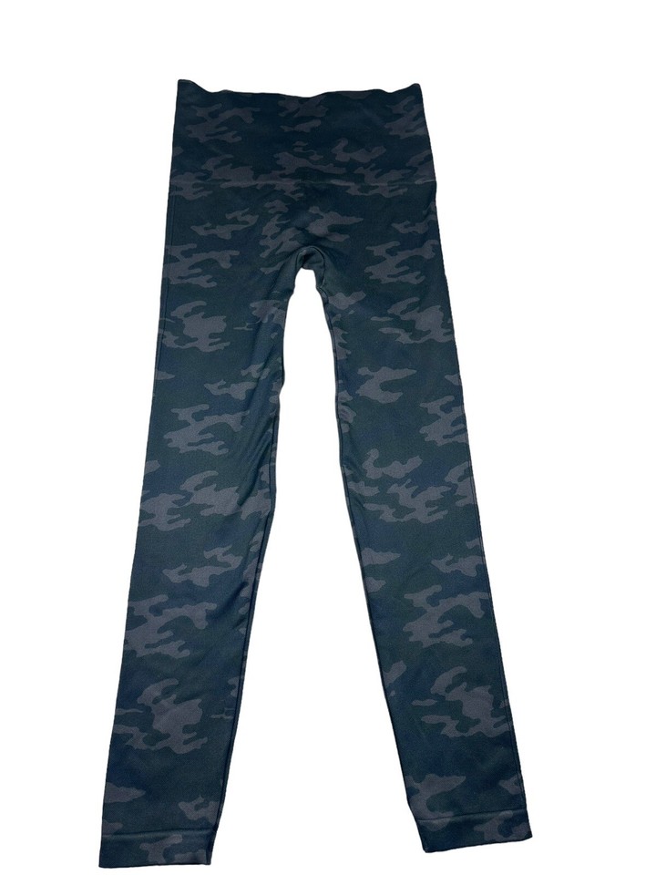 Spanx Shapewear Legging Women Large Gray Camo Look At Me Now Seamless ...