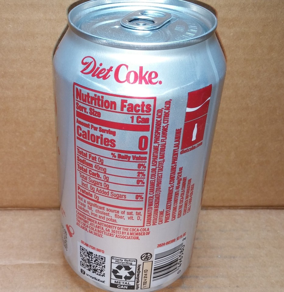 Diet Coke Coca-Cola 12 oz Christmas Santa Can - "Recycle Me" - 2024 ...