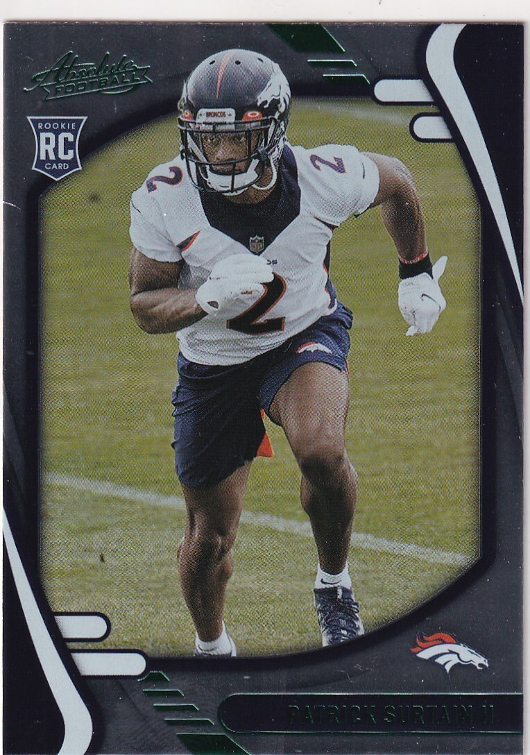2021 ABSOLUTE GREEN SP RC PATRICK SURTAIN II DENVER BRONCOS PARALLELS ...