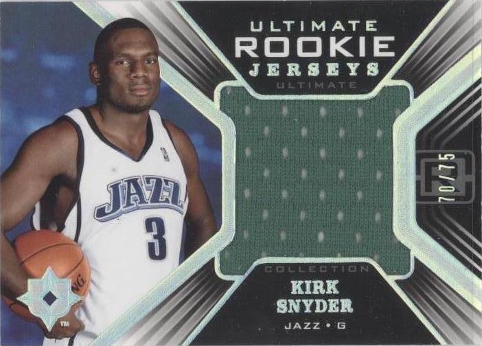 2004-05 Ultimate Collection - Ultimate Rookie Jerseys Kirk Snyder #URJ ...