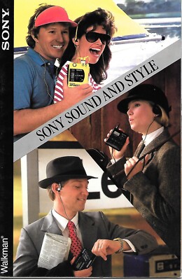 Sony Walkman Catalog March 1988 Printed In USA Color Fanfold | eBay
