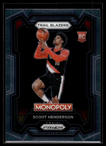 Scoot Henderson 2023-24 Panini Prizm Monopoly Basketball Rookie Card ...