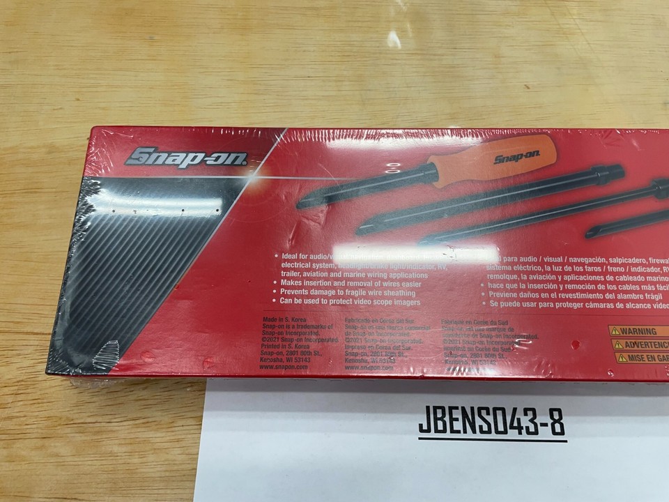 Snap-on Tools NEW Orange 5 Piece Wire Insertion Tool Set WINS100O ...