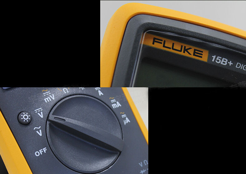 New !! FLUKE 15B+ F15B+ Digital Multimeter Meter LED backlight w/ carry ...