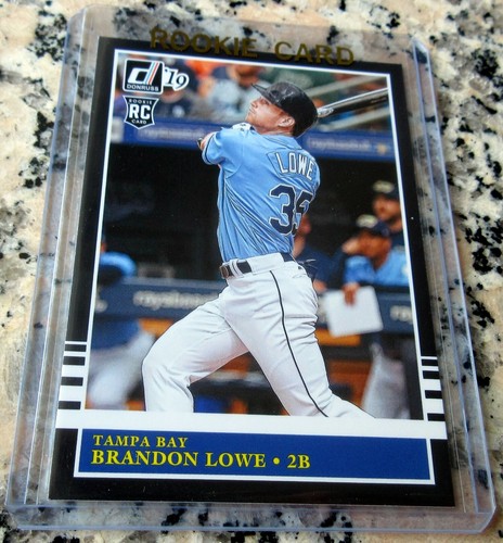 BRANDON LOWE 2019 Donruss Rookie Card RC Logo 1985 Variation Rays Grand ...