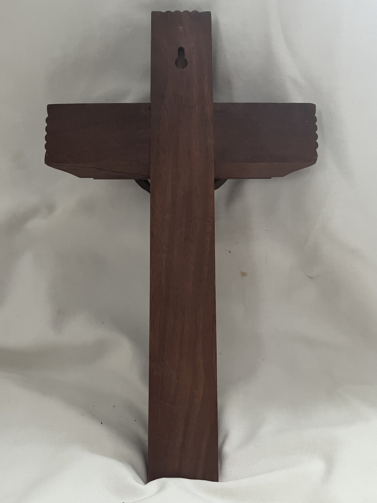 Vtg Catholic Crucifix Cross Sick Call Last Rites Set Wooden Self ...