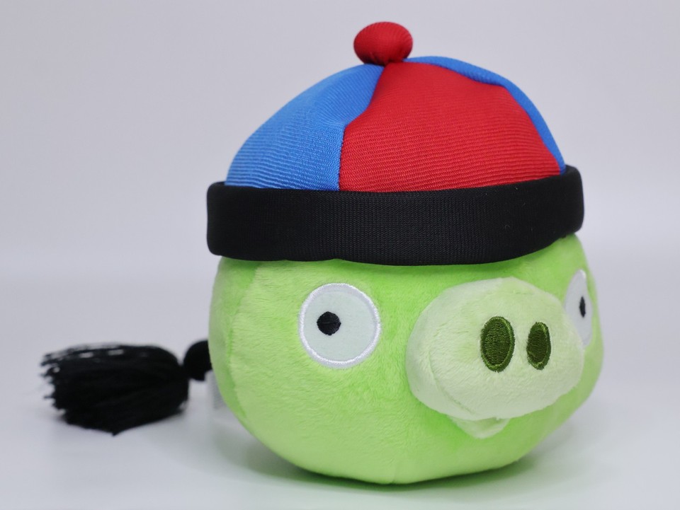 SAMPLE Angry Birds Moon Festival Pony Tail Pig Plush | 6" 2011 CWT ...