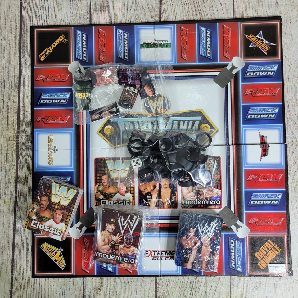 WWE Trivia Mania Board Game Questions Classic Attitude WrestleMania ...