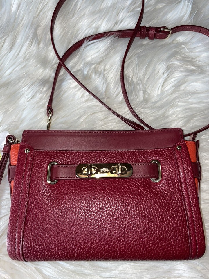 COACH Small Colorblock Swagger Convertible Crossbody Wristlet | eBay