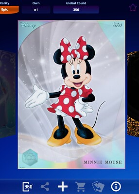 TOPPS DISNEY COLLECT EPIC ULTIMATE DISNEY 100 IRIDESCENT CHARACTER CARD ...