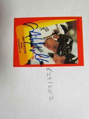 1990-1991 Pro Card Mike Stapleton SIGNED Hockey CARD BECKETT PRE ...