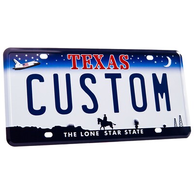Personalized Texas Shuttle License Plate - Embossed Aluminum & Custom ...