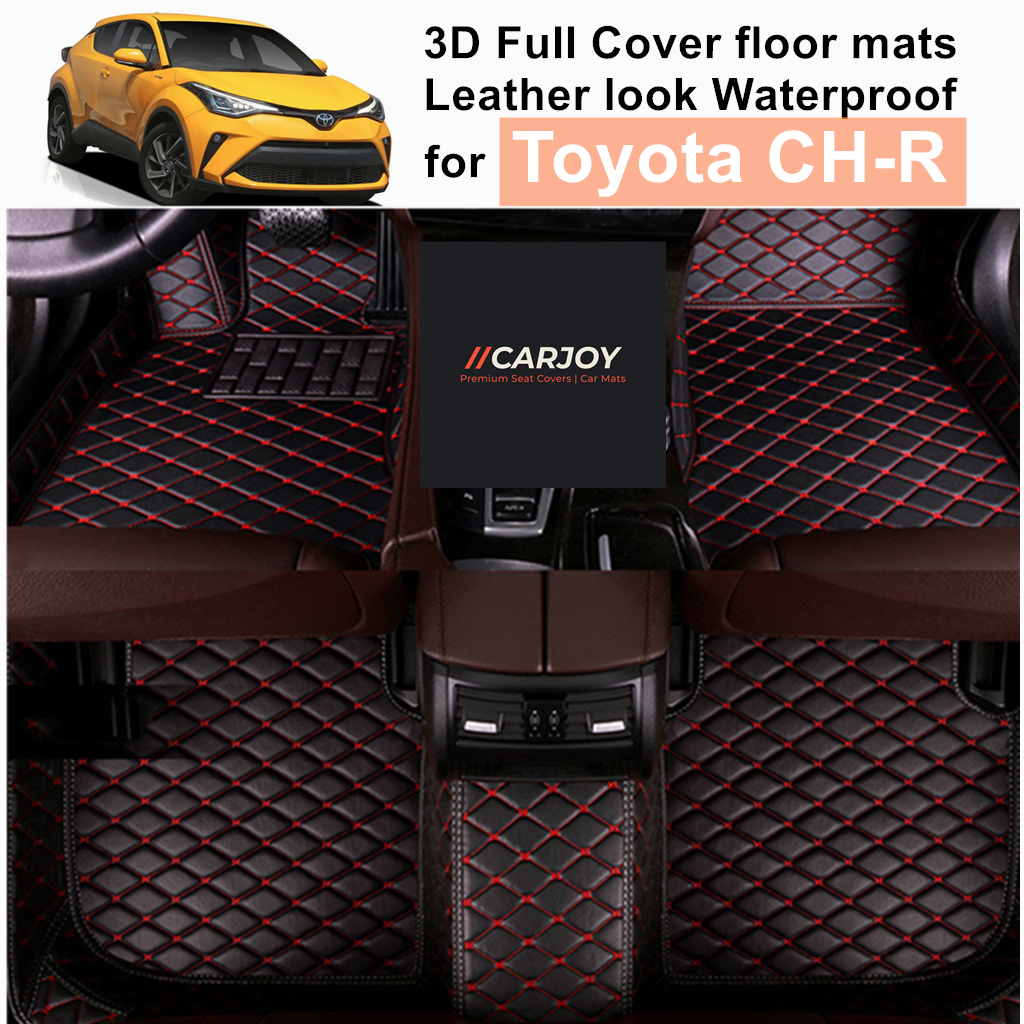 3D Moulded Fully Waterproof Car Floor Mats Cover for Toyota CHR CH-R ...