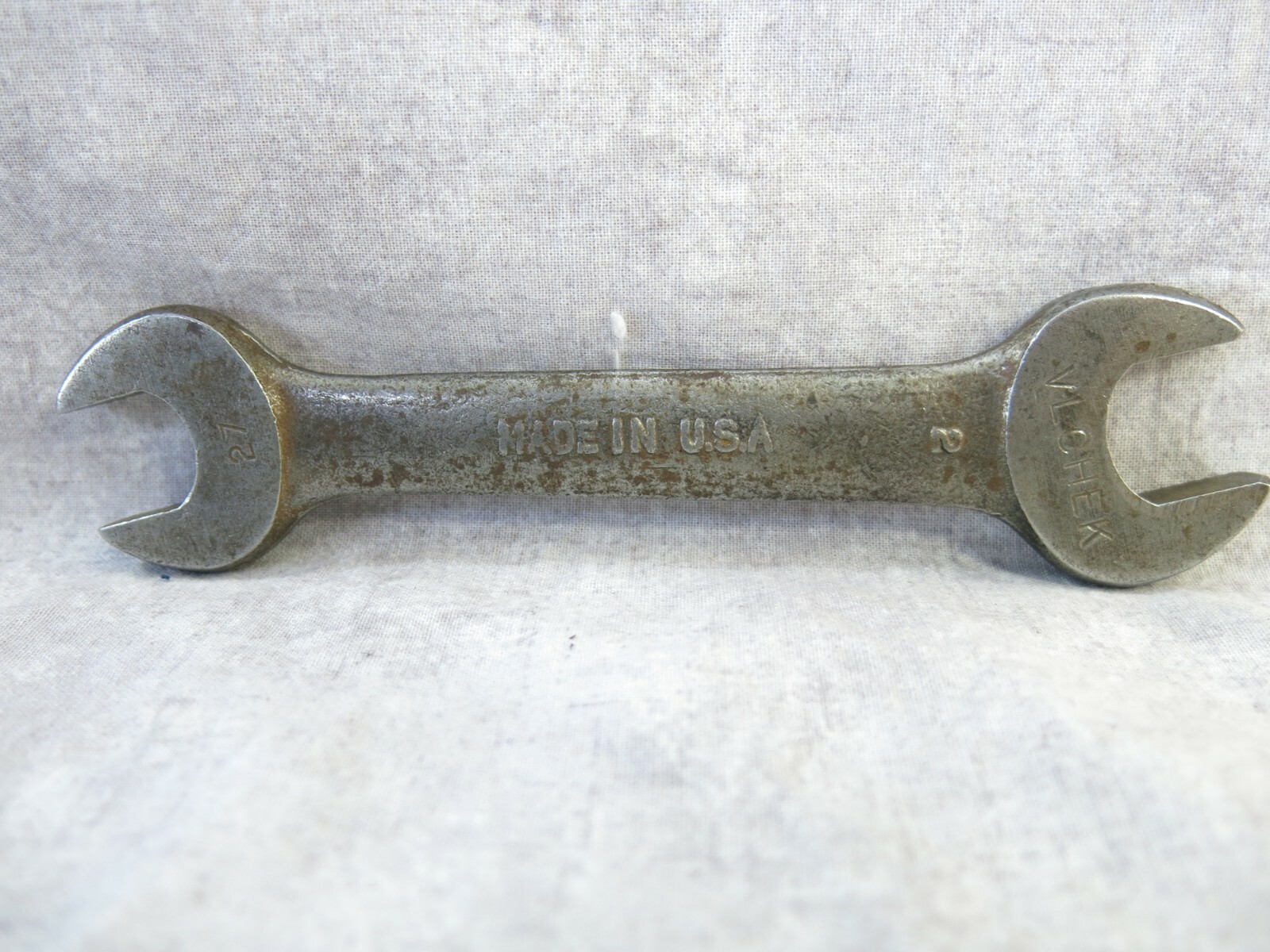 Vintage Vlchek Wrench Double Open End 19/32 & 11/16 Made In USA Drop ...