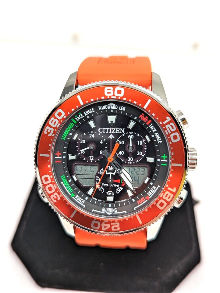 Citizen Promaster Sailhawk Alarm Men's Dual Time Chronograph Watch ...